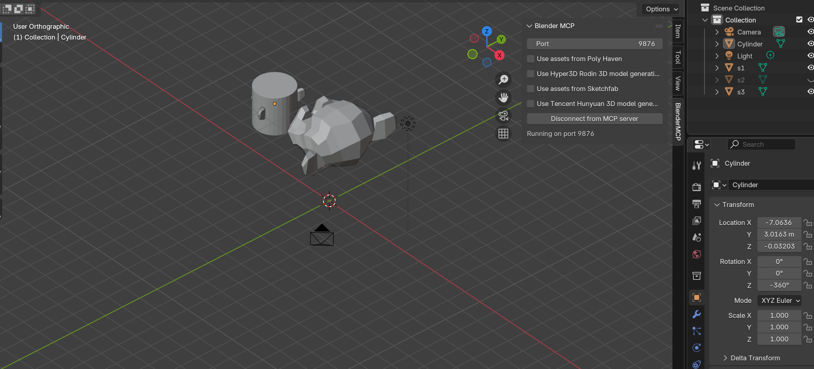 Blender 기초 Part 2: 인터페이스 논리 — Cursor, Origin & Coordinate Systems